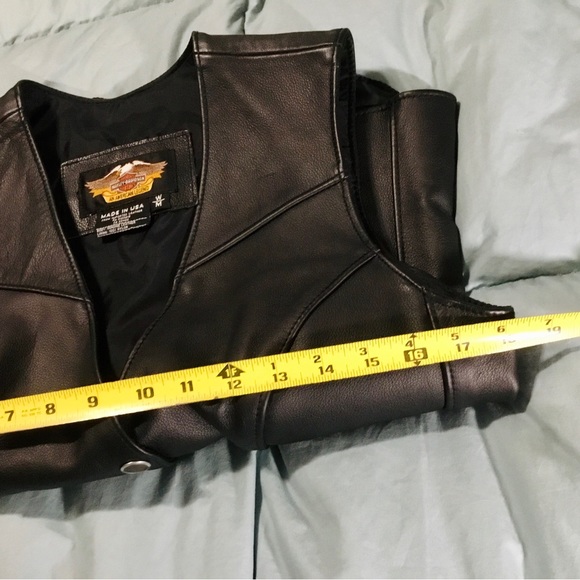 Harley-Davidson | Jackets & Coats | Harley Davidson Leather Vest Usa ...